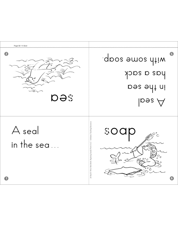 A Seal: Beginning Sounds | Printable Mini-Books