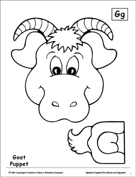 g for goat coloring pages