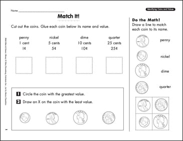 Printable Coins To Cut Out