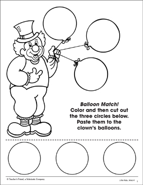 cut and paste coloring pages