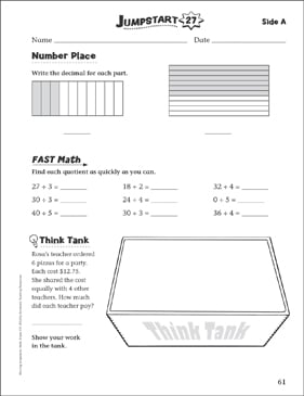 Grade 4 Math Worksheets
