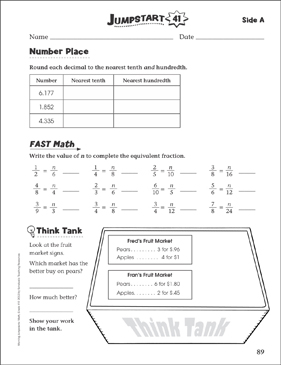 Worksheet For Grade 4 Math Test Introducing MATH! Grade 4 By ArgoPrep: