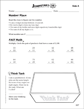 Grade 4 Math Worksheets