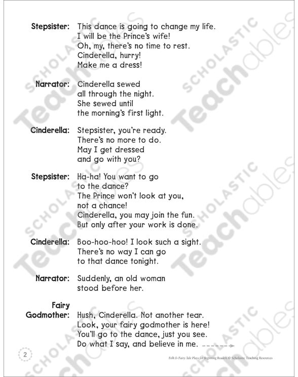 cinderella play script for schools