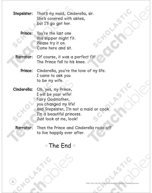 cinderella play script funny