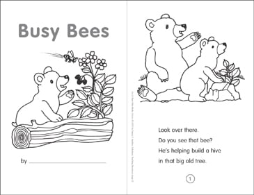busy bee coloring pages