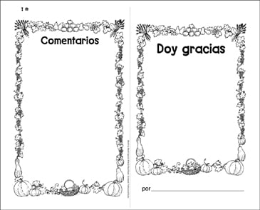 Doy Gracias Printables Mommy Maestra: A Printable Bilingual