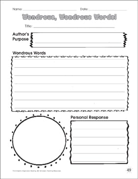 Authors Purpose Graphic Organizer