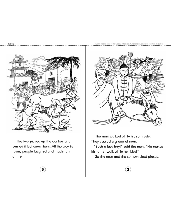 The Man, the Boy, and the Donkey | Printable Mini-Books