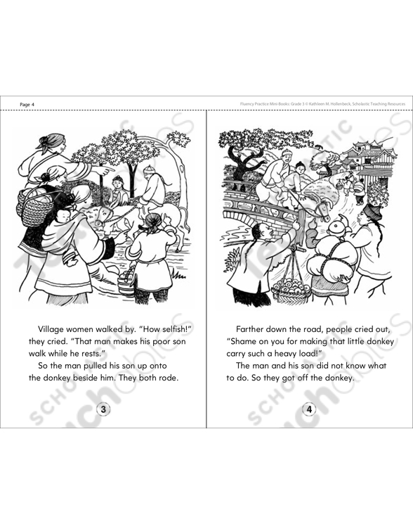 The Man, the Boy, and the Donkey | Printable Mini-Books