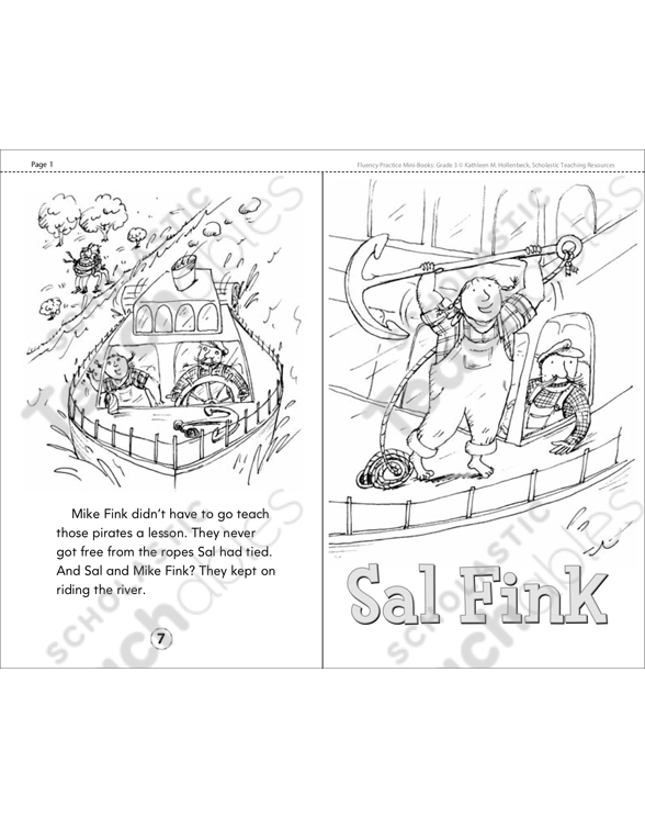 mike fink tall tale coloring pages