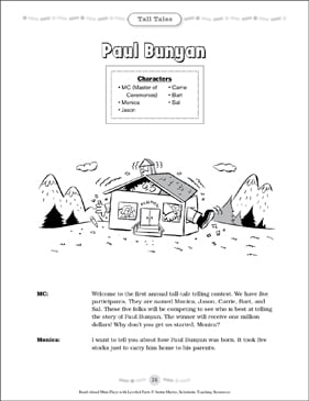 paul bunyon coloring pages