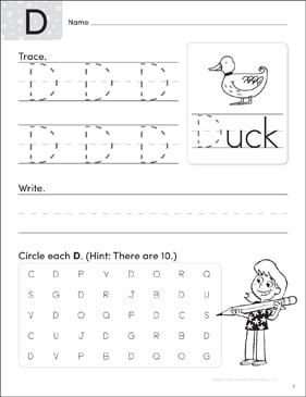 letter d read write inc