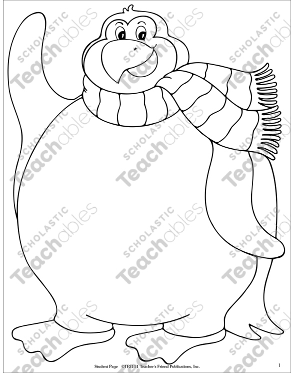printable penguin coloring pages