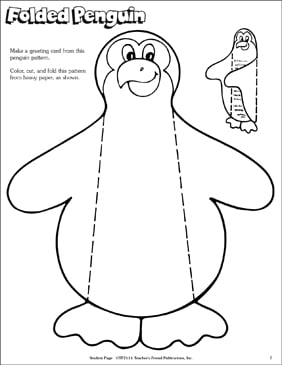 p is for penguin coloring pages