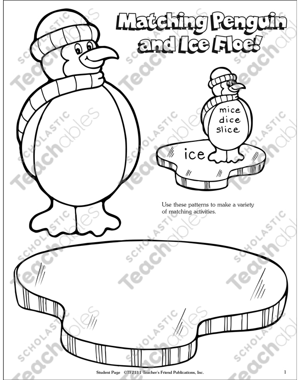penguin graph art coloring pages