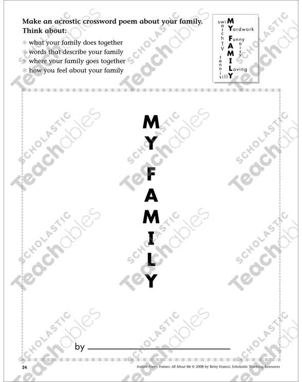 Family Acrostic Poem