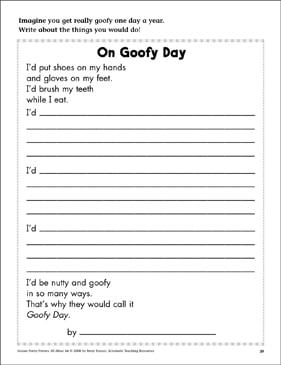 Quiz About Me All About Me Poetry Frame Printable Skills Sheets And