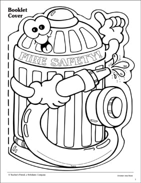fire prevention coloring pages prek
