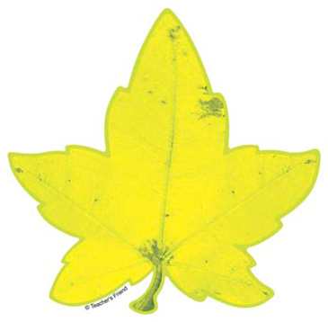 Yellow Autumn Leaf Clip Art