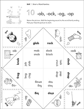 Short O Word Families