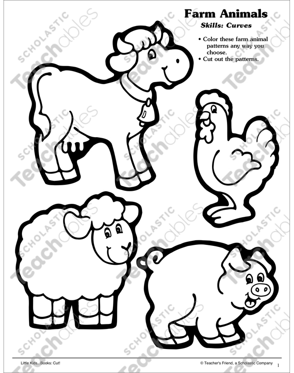 scholastic animal coloring pages
