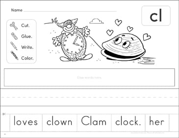 consonant blend coloring pages