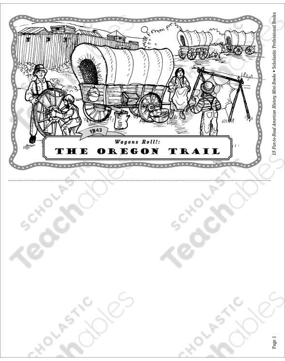 free coloring pages for oregon trail
