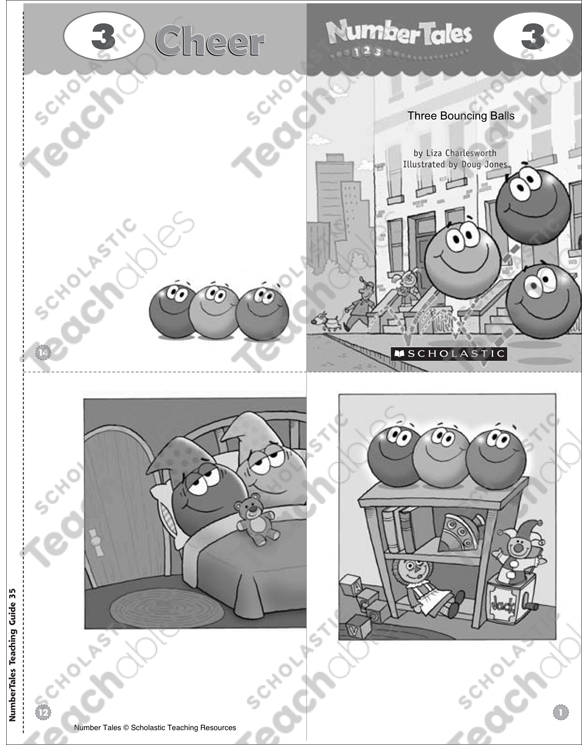 Three Bouncing Balls (3): Number Tale | Printable Mini-Books and Skills ...