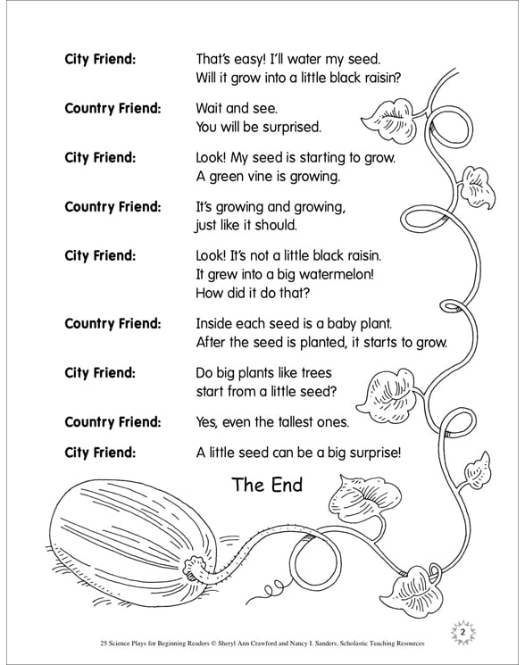A Seed Surprise: Science Play | Printable Texts