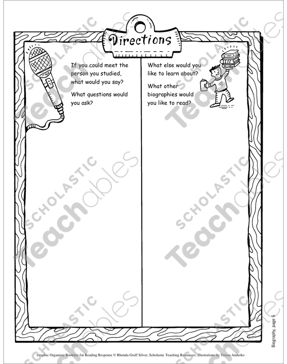 Biography Graphic Organizer Scholastic Amazon.com: Graphic Organizer