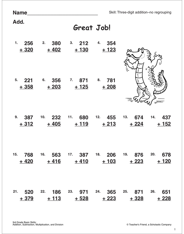 Two Digit Addition Without Regrouping Worksheet Have Fun Teaching 2 