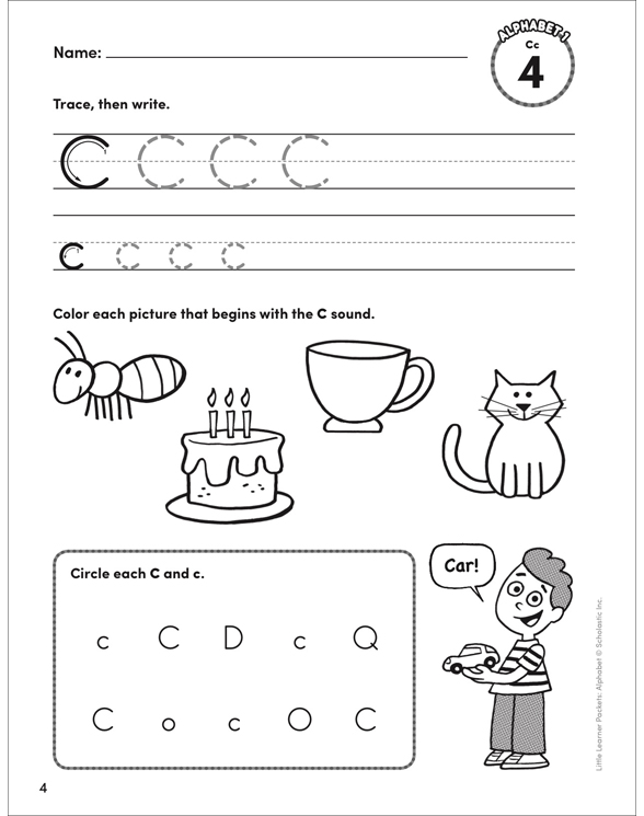 Alphabet Packet: A, B, C | Printable Skills Sheets