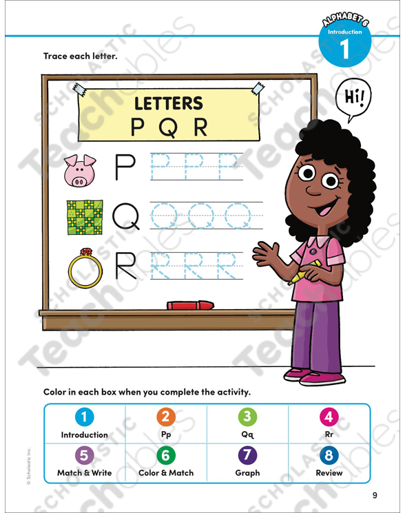 Alphabet Packet: P, Q, R | Printable Skills Sheets