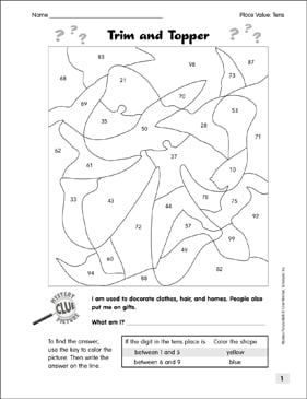 mystery pictures coloring pages printable