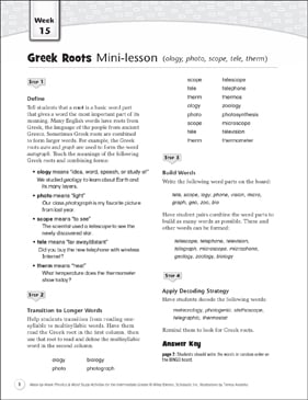 Greek And Latin Roots Lesson Plans High School Greek And Latin Roots