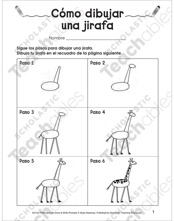 Cómo Dibujar Una Jirafa Paso A Paso Cómo Dibujar Una Jirafa De