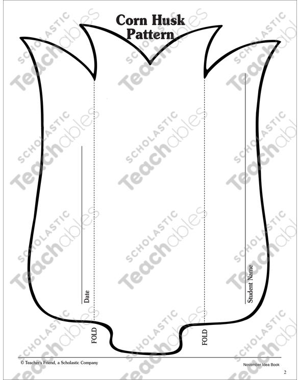 Corn Husk Template