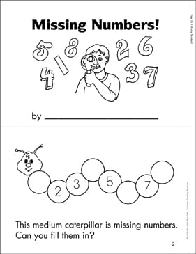 Kindergarten Math Mini Books