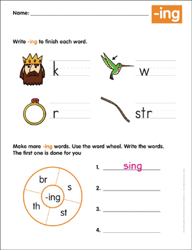 Ing Word Family Free CVCC Word Family Color By Letter: ANG, ING,