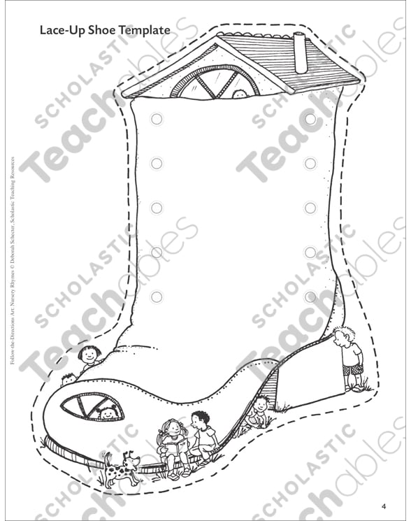 The Old Woman Who Lived in a Shoe: Art Activity | Printable ...