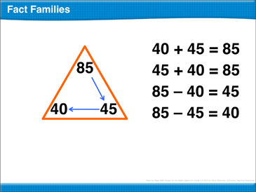 fact triangles printable