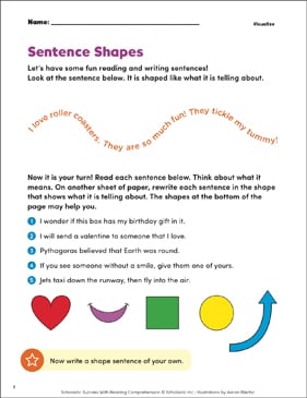 abstract shapes sentence examples