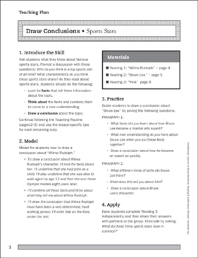drawing conclusions worksheets grade 8
