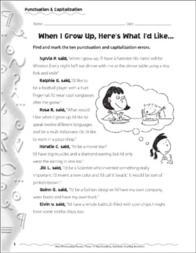 When I Grow Up Book Printable
