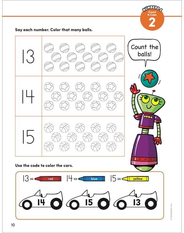 Numbers Packet 5 (Numbers 13, 14, 15) | Printable Skills Sheets