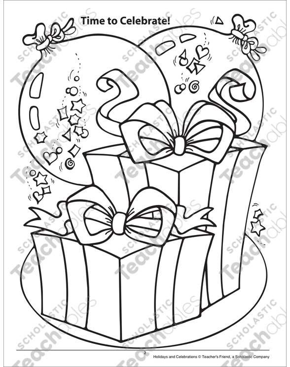 auntie claus coloring pages
