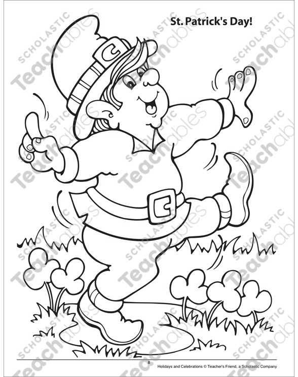 excalibur st patricks day coloring pages