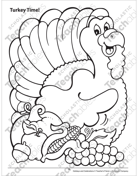 turkey coloring pages free