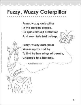 fuzzy wuzzy coloring pages